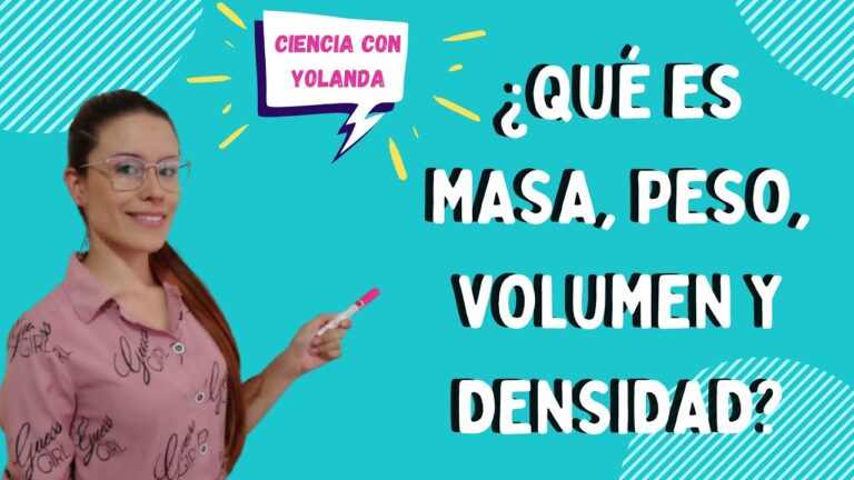 Definición de Masa, Volumen y Densidad: Conceptos Clave en Física ...