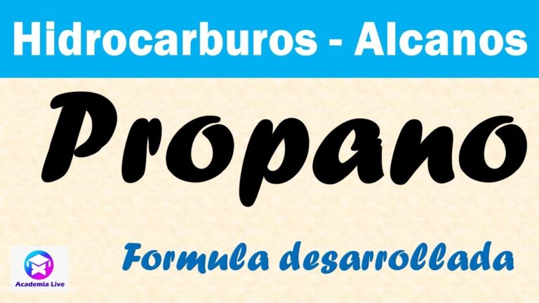 ¿Cuál es la Fórmula Molecular Condensada del Propano? Descubre su ...